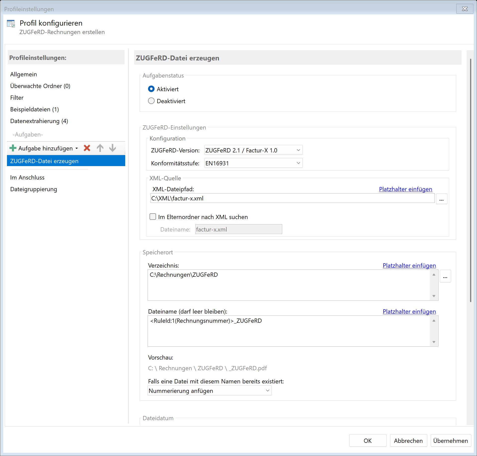 Anleitung - ZUGFeRD E-Rechnungen erstellen